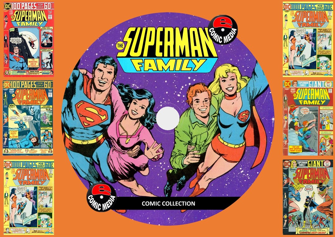 Superman Family Comics on PC DVD Rom (CBR Format) - Etsy