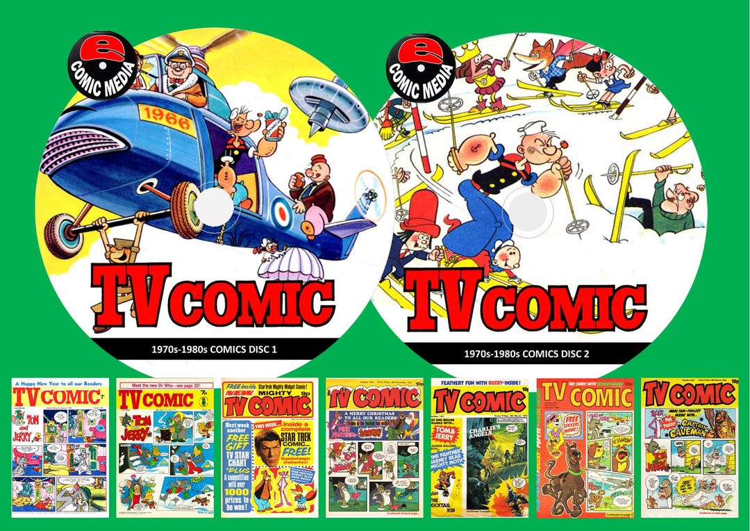 TV Comic UK 70s-1980’s Comics on Two Pc DVD Rom’s (cbr Format) - Etsy UK