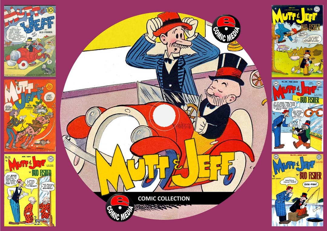 Mutt & Jeff Comics on PC DVD Rom (CBR Format) - Etsy