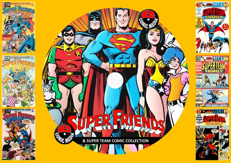 Super Friends-super Team Comics on PC DVD Rom (CBR Format) - Etsy