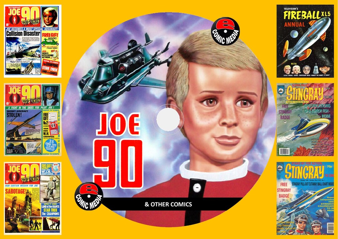 Joe 90 & Other UK Comics on PC DVD Rom (cbr Format) - Etsy