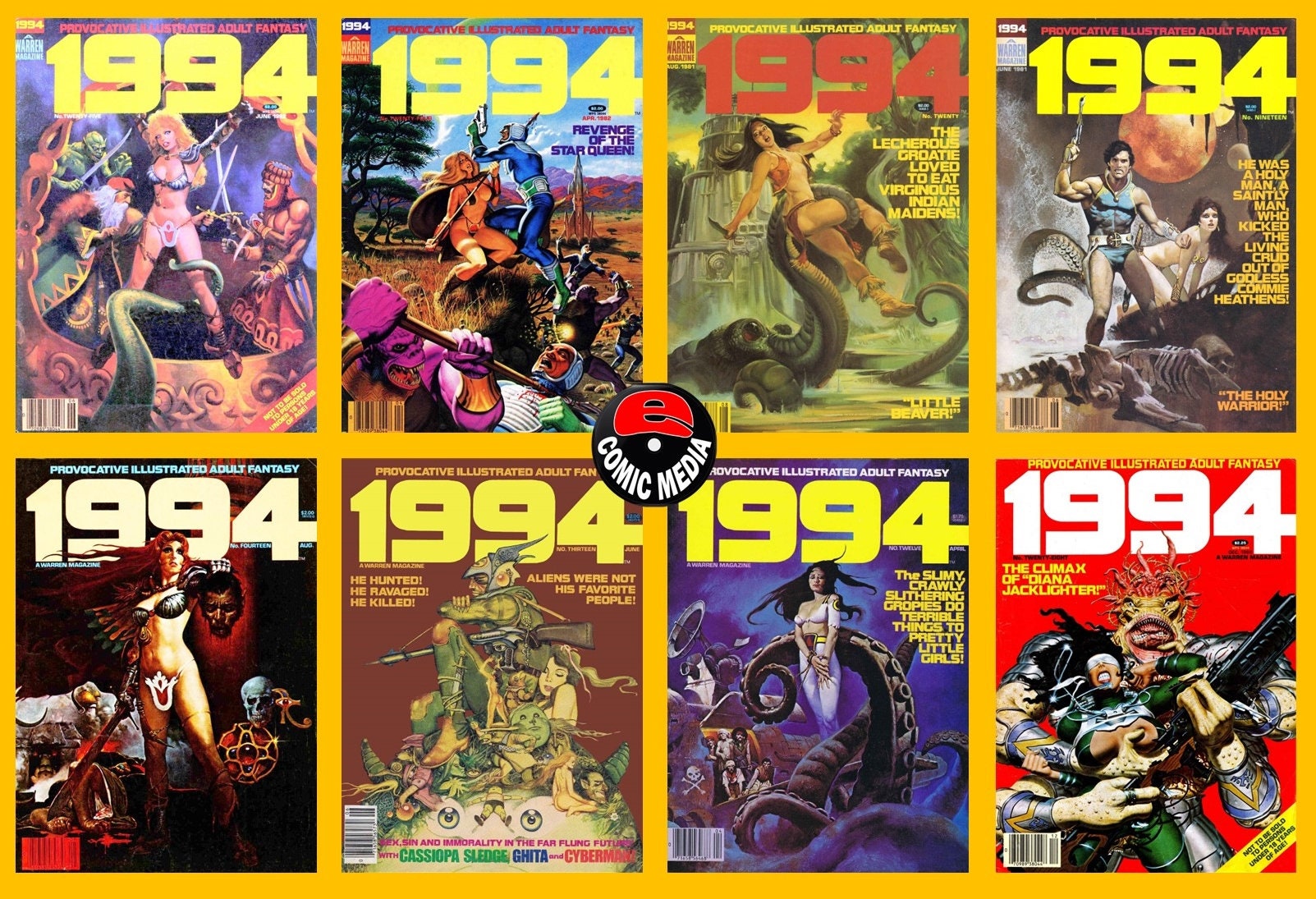 Warren Comic Magazine Collection on PC DVD Rom CBR Format - Etsy