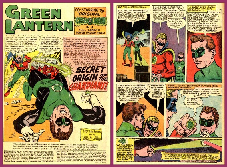 Green Lantern Comics on Two PC DVD Roms CBR Format - Etsy