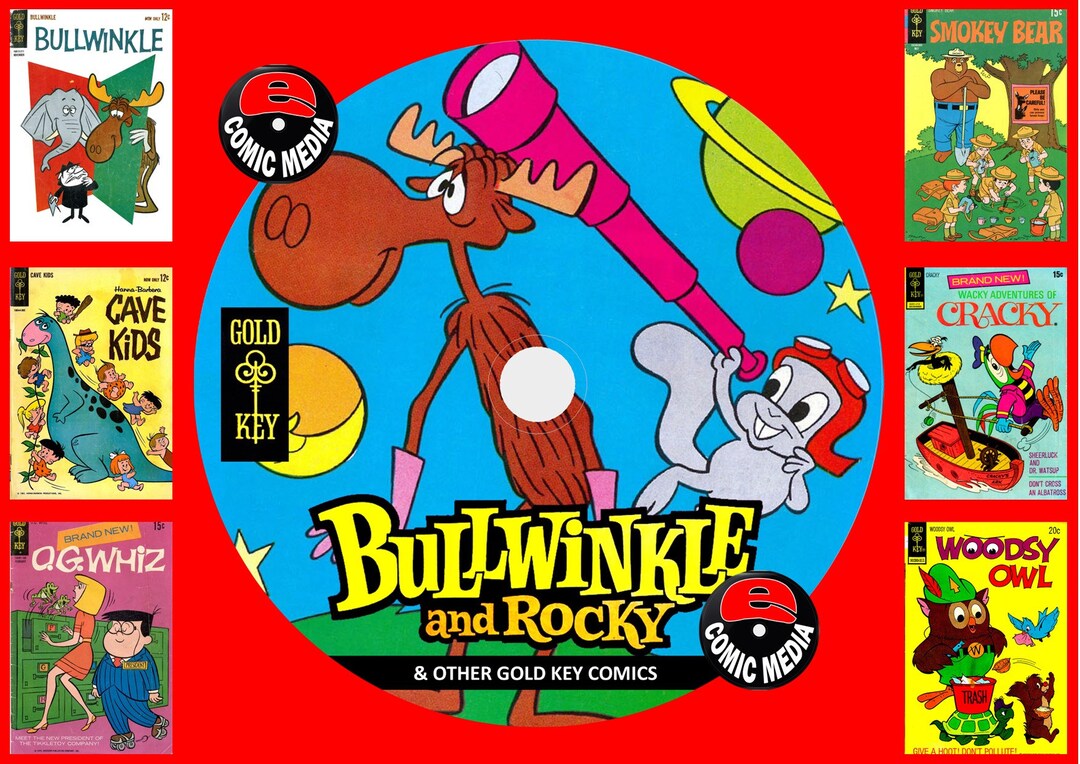 Bullwinkle & Other Gold Key Comics on PC DVD Rom (CBR Format) - Etsy