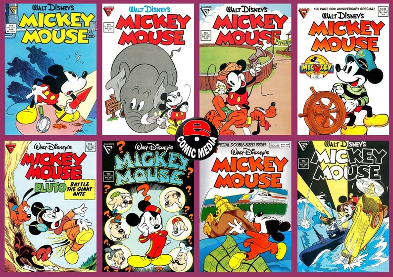 Mickey Mouse - Dell – Gold Key Comics on PC DVD Rom (CBR Format) - Etsy
