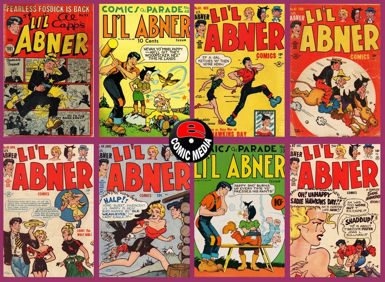 Li’l Abner Newspaper Strips & Comics on PC DVD Rom (CBR Format) - Etsy