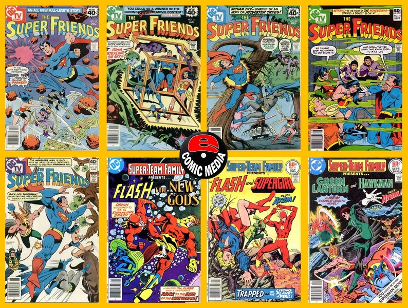 Super Friends-super Team Comics on PC DVD Rom (CBR Format) - Etsy