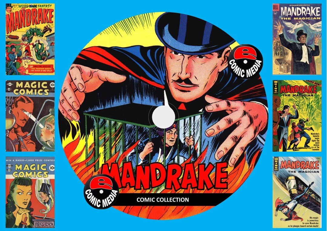 Mandrake the Magician Comics on PC DVD Rom CBR Format - Etsy