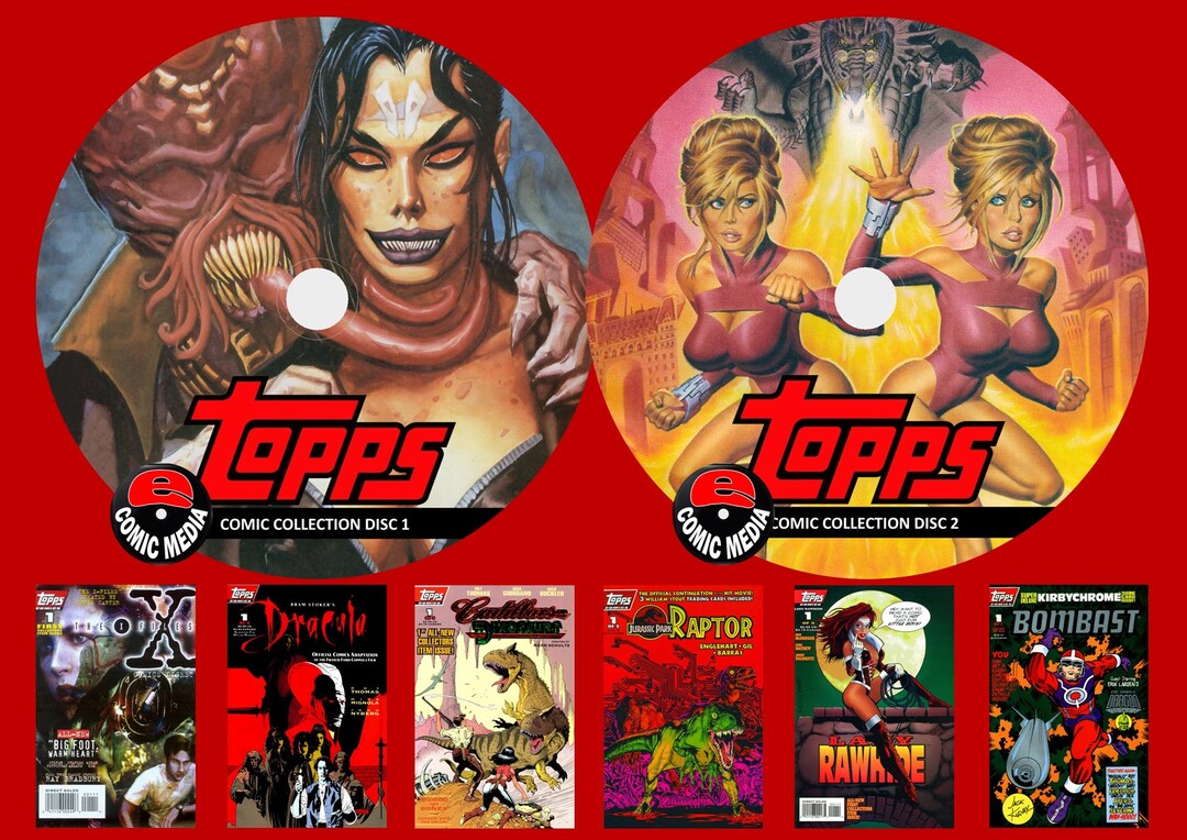 Topps Comic Collection on Two PC DVD Rom’s (CBR Format) - Etsy