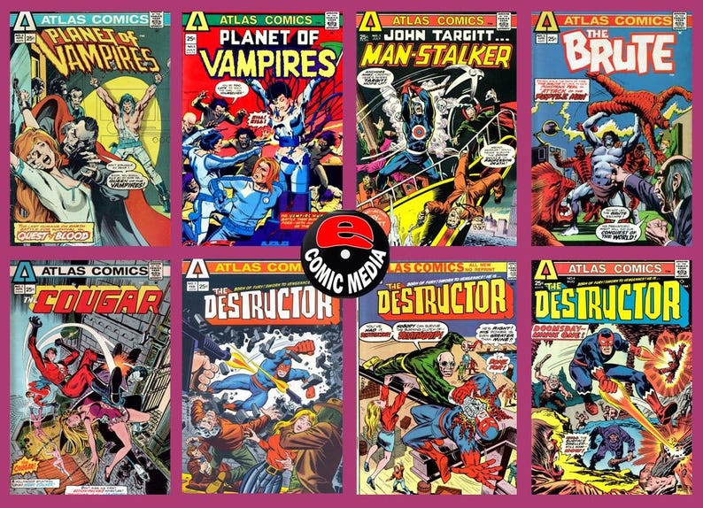 Atlas + Impact Comics on PC DVD Rom (CBR Format) - Etsy