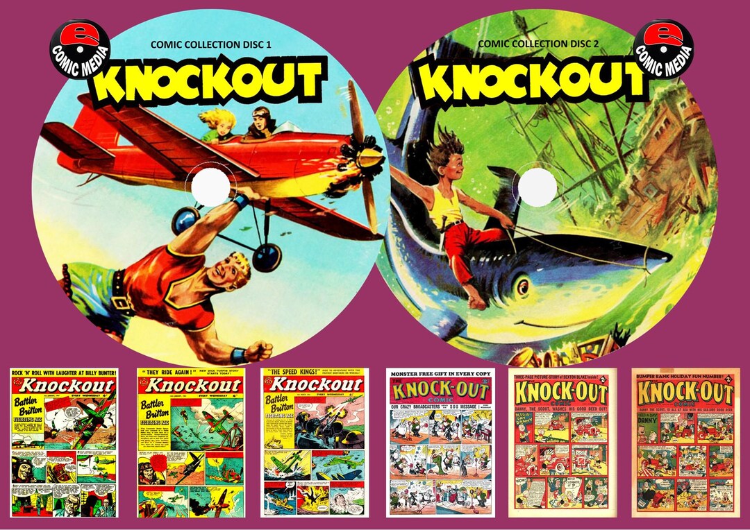 Knockout Series 1 UK Comics & Annuals on Two PC DVD Roms cbr Format - Etsy
