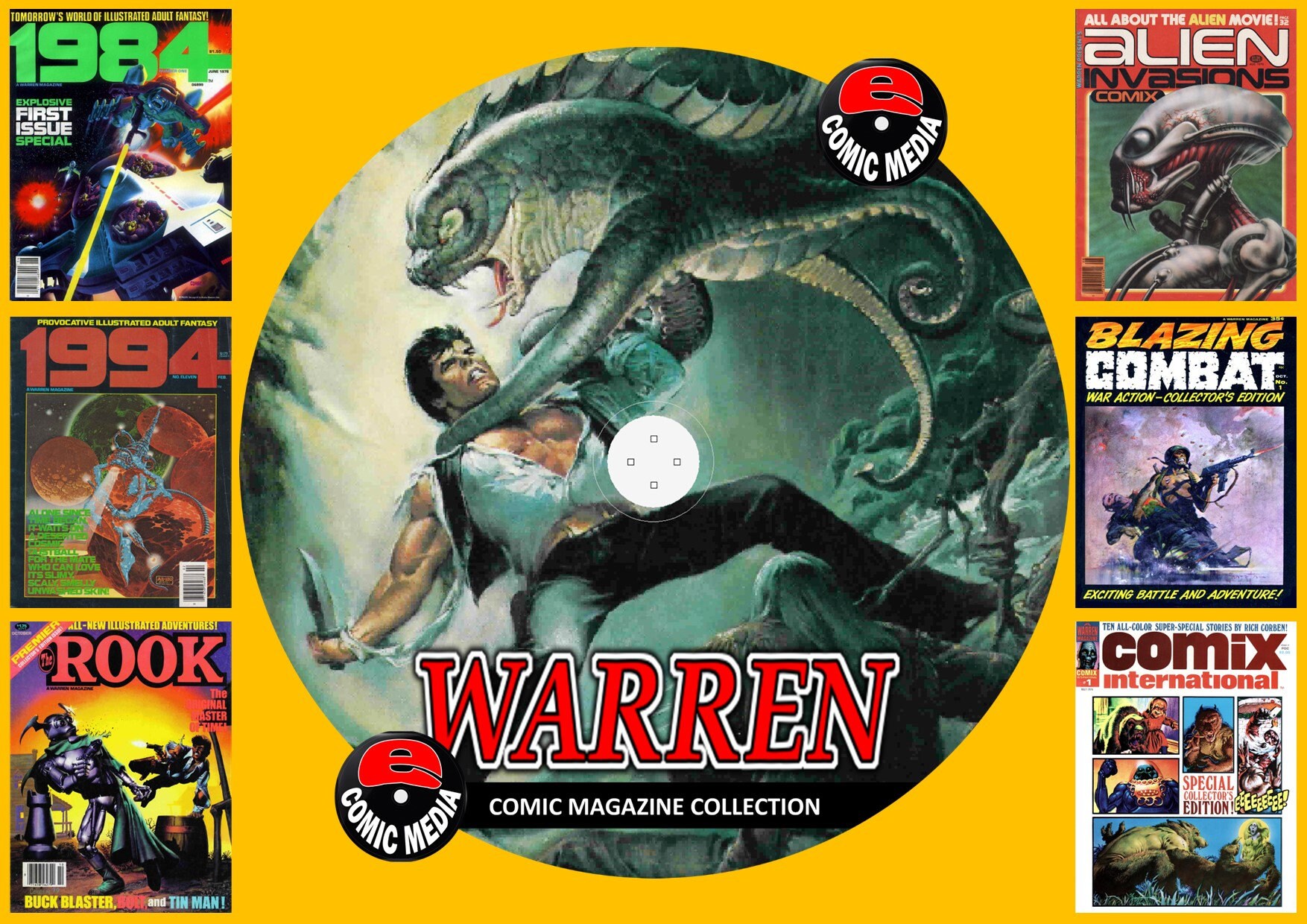 Warren Comic Magazine Collection on PC DVD Rom CBR Format - Etsy