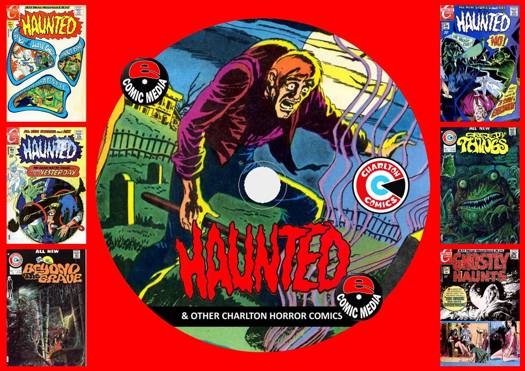 Haunted & Other Charlton Horror Comics on PC DVD Rom (CBR Format) - Etsy