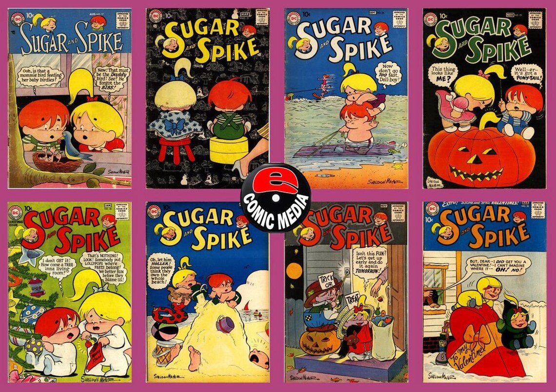 Sugar & Spike Comics on PC DVD Rom (CBR Format) - Etsy
