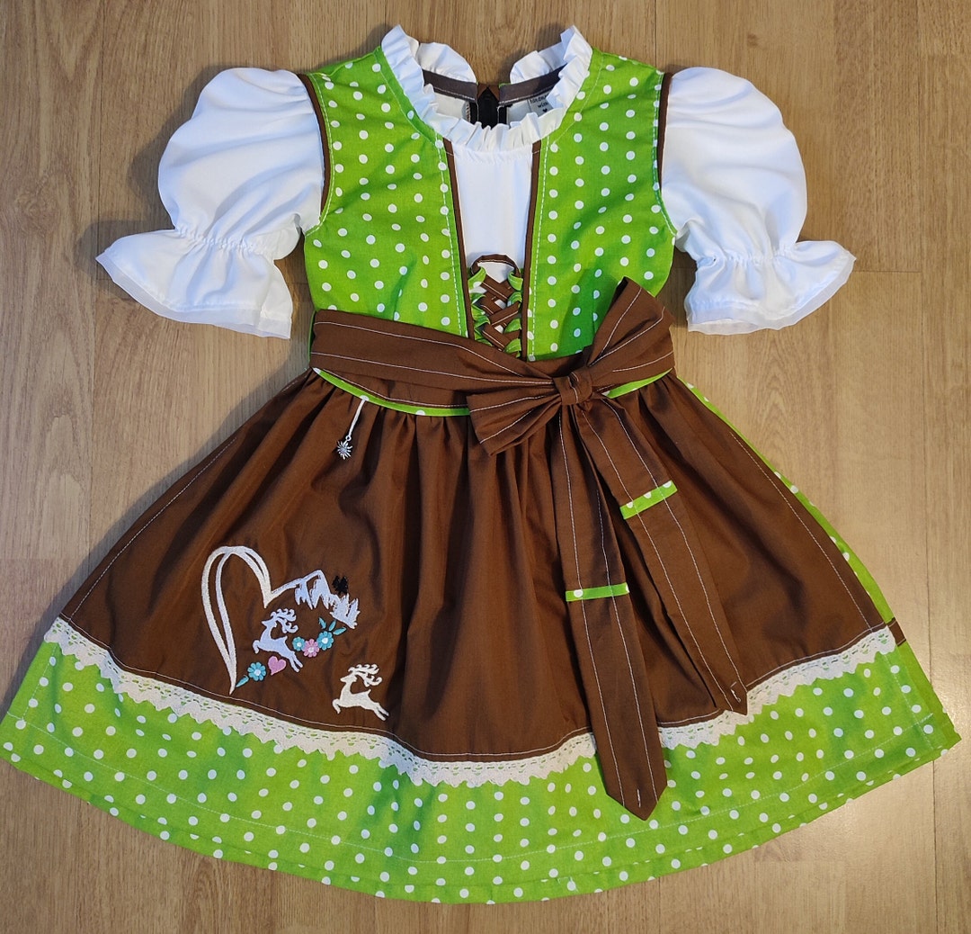 Children's Dirndl Size 110/116 made With Loveage Approx. 5-6 Years - Etsy