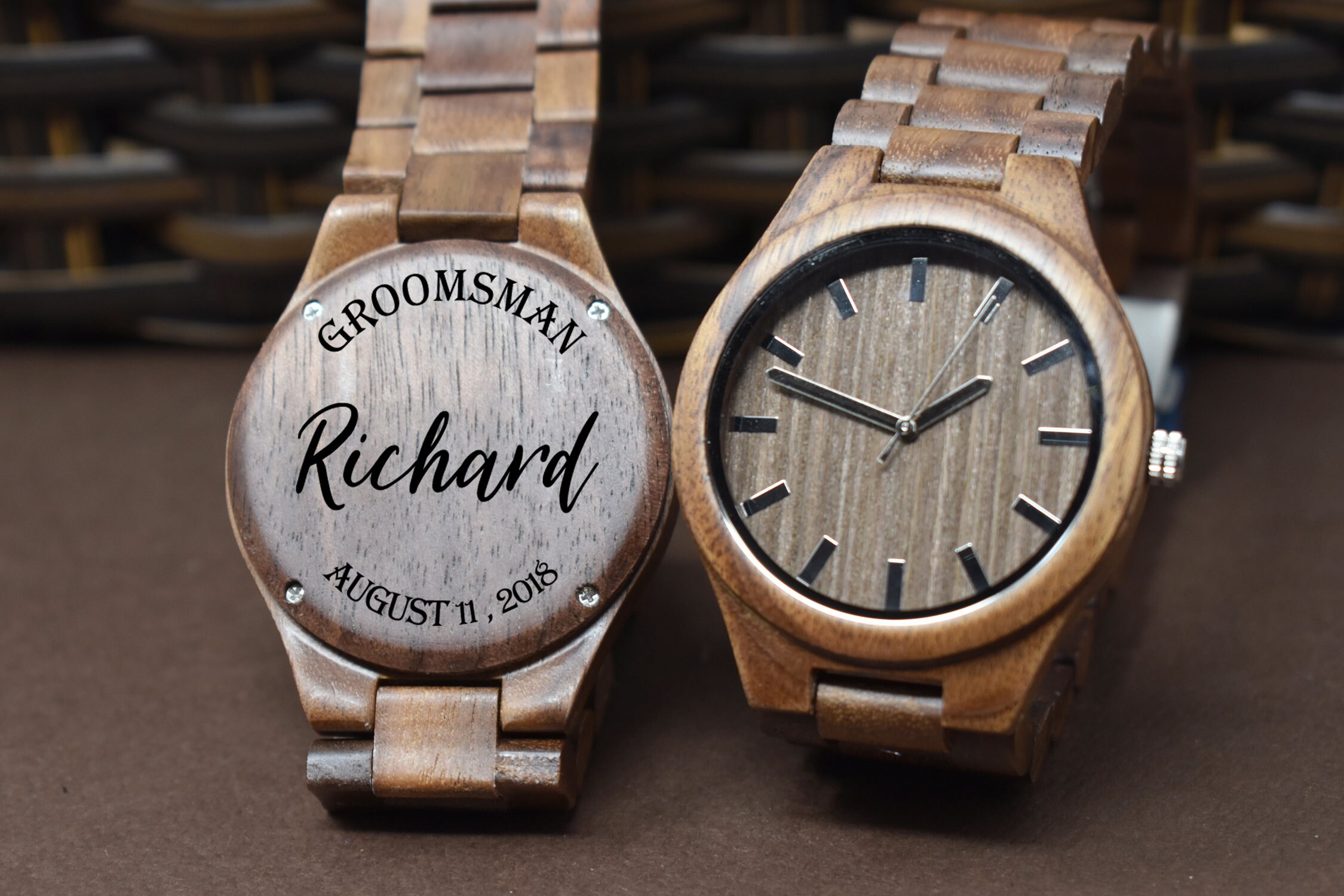 Personalized Wooden Watch Personalized Watch Engraved | Etsy