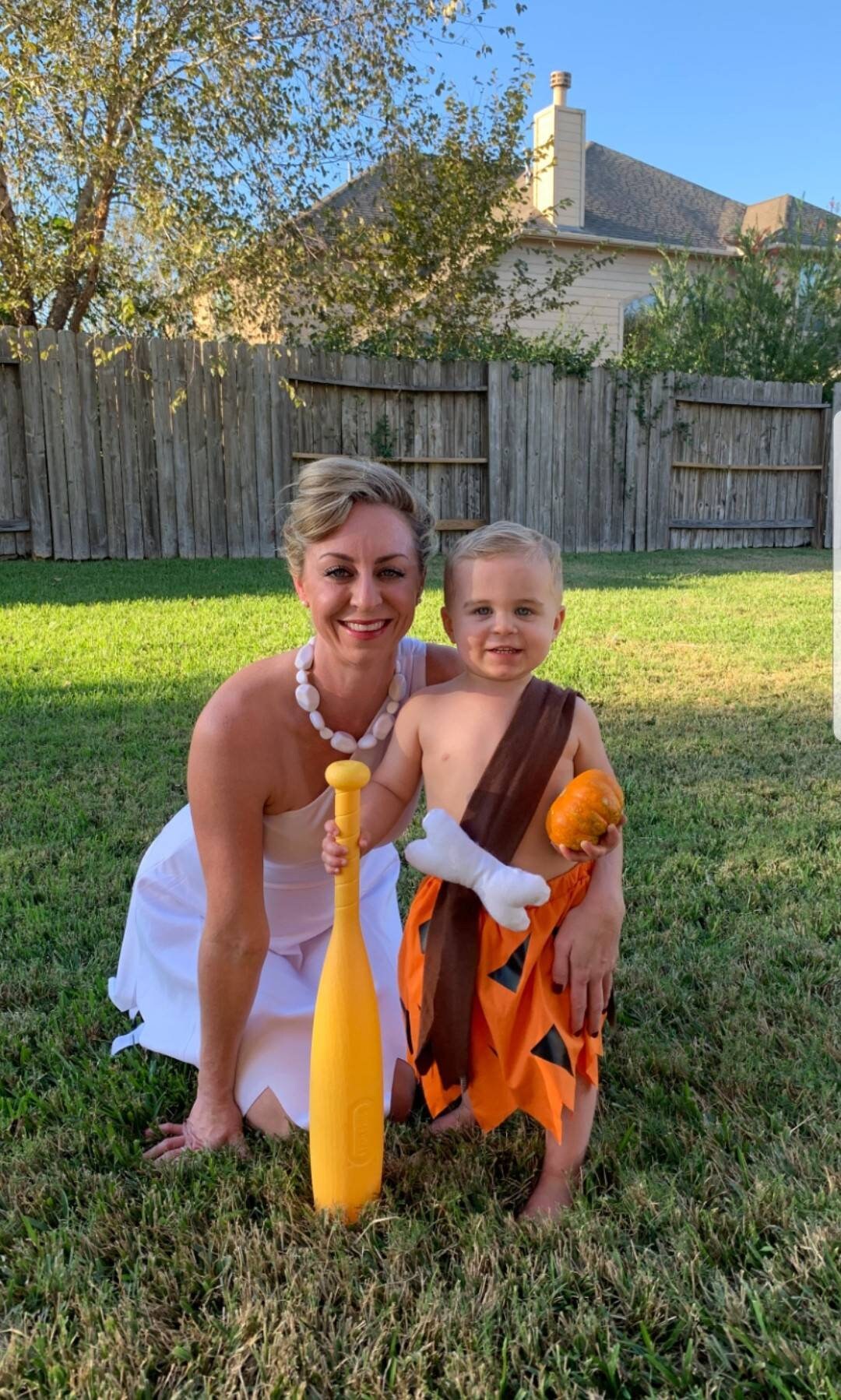 Pebbles and Bam Bam Child Size Costume: Flintstones Cosplay/ Halloween ...