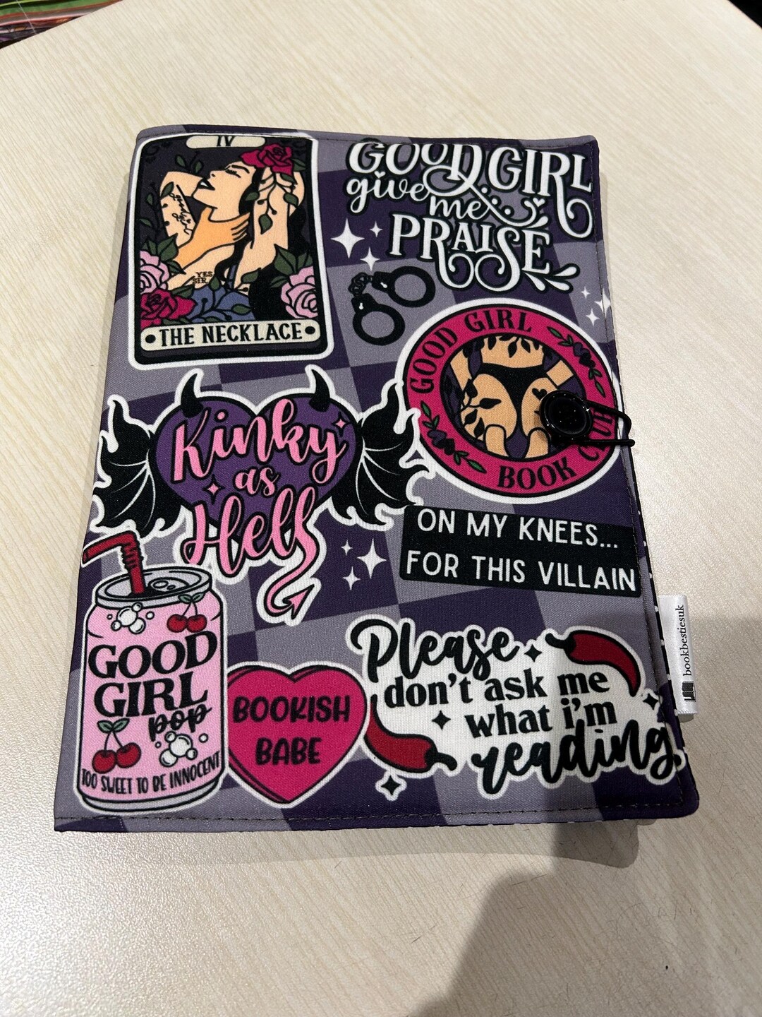 The Good Girl Sticker Style Bookbestie Book Sleeve Padded and Lined ...