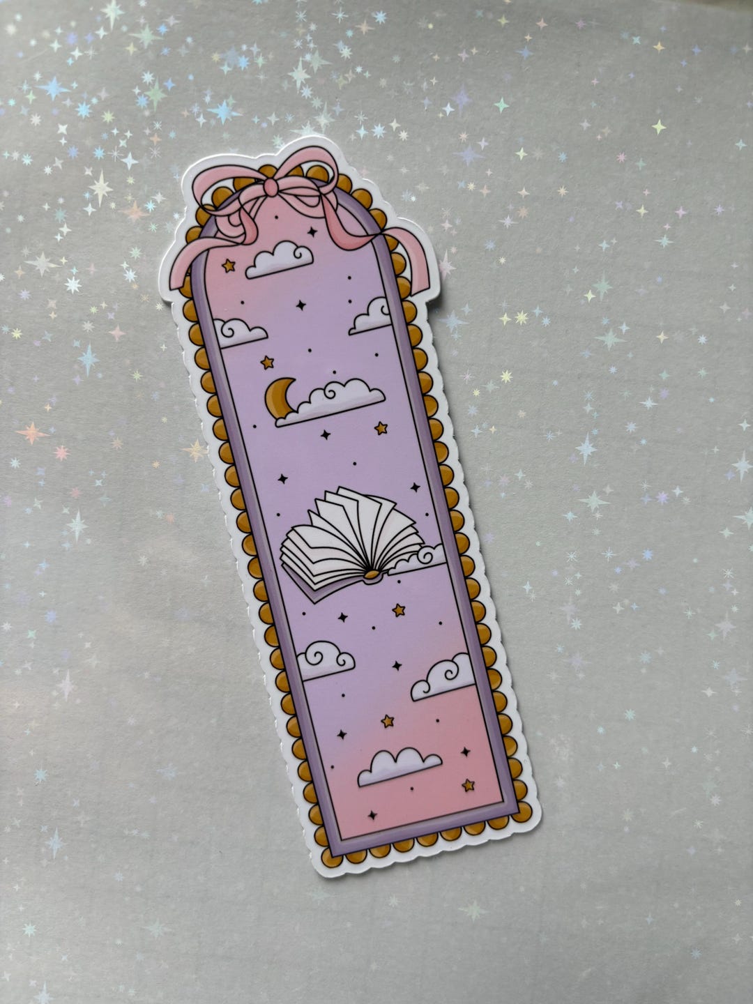 Whimsical Cute Bookish Bookmark Single Sided Design Book Lover Design ...