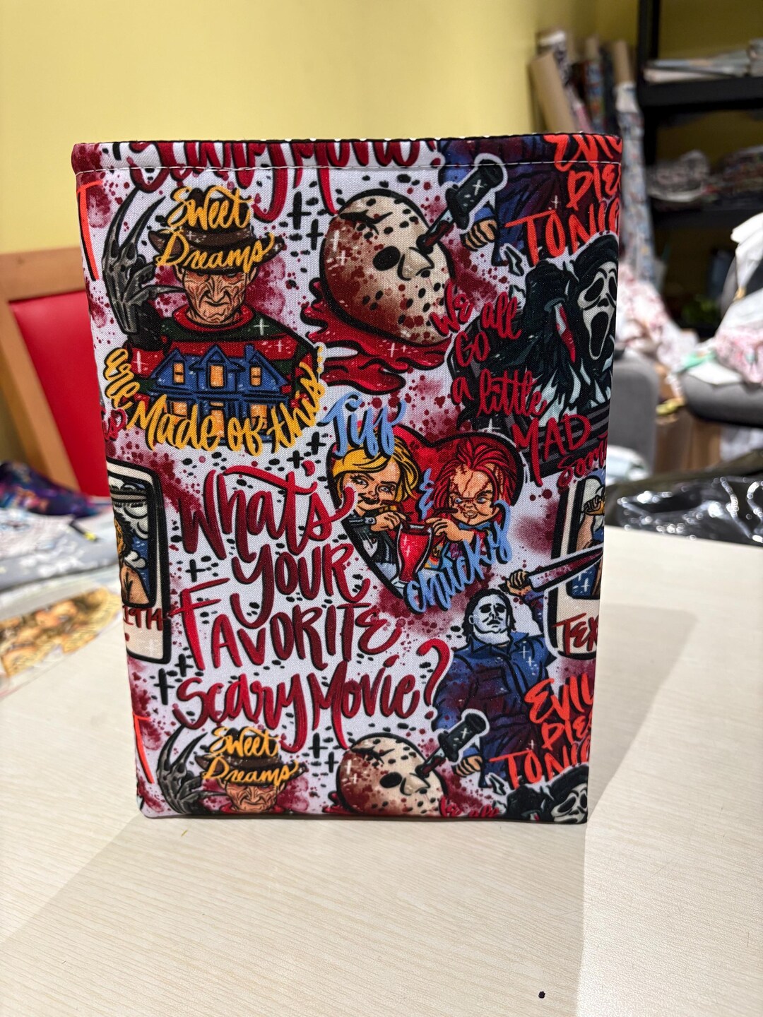 Favourite Scary Movie Horror Film Bookbestie Book Sleeve Padded and ...