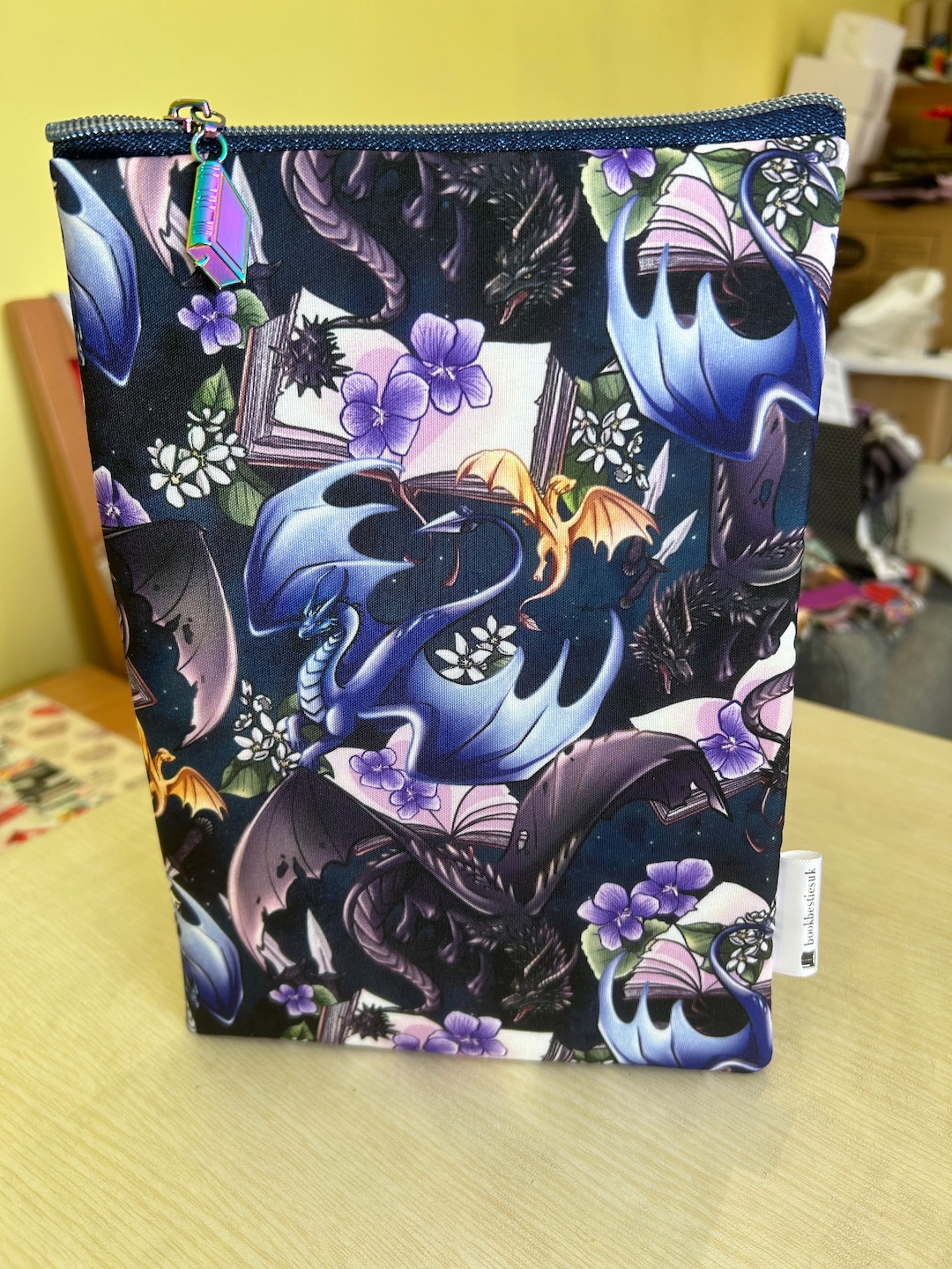 Book Dragon Book Sleeves Book Jacket Book Cover Book Pouch ...