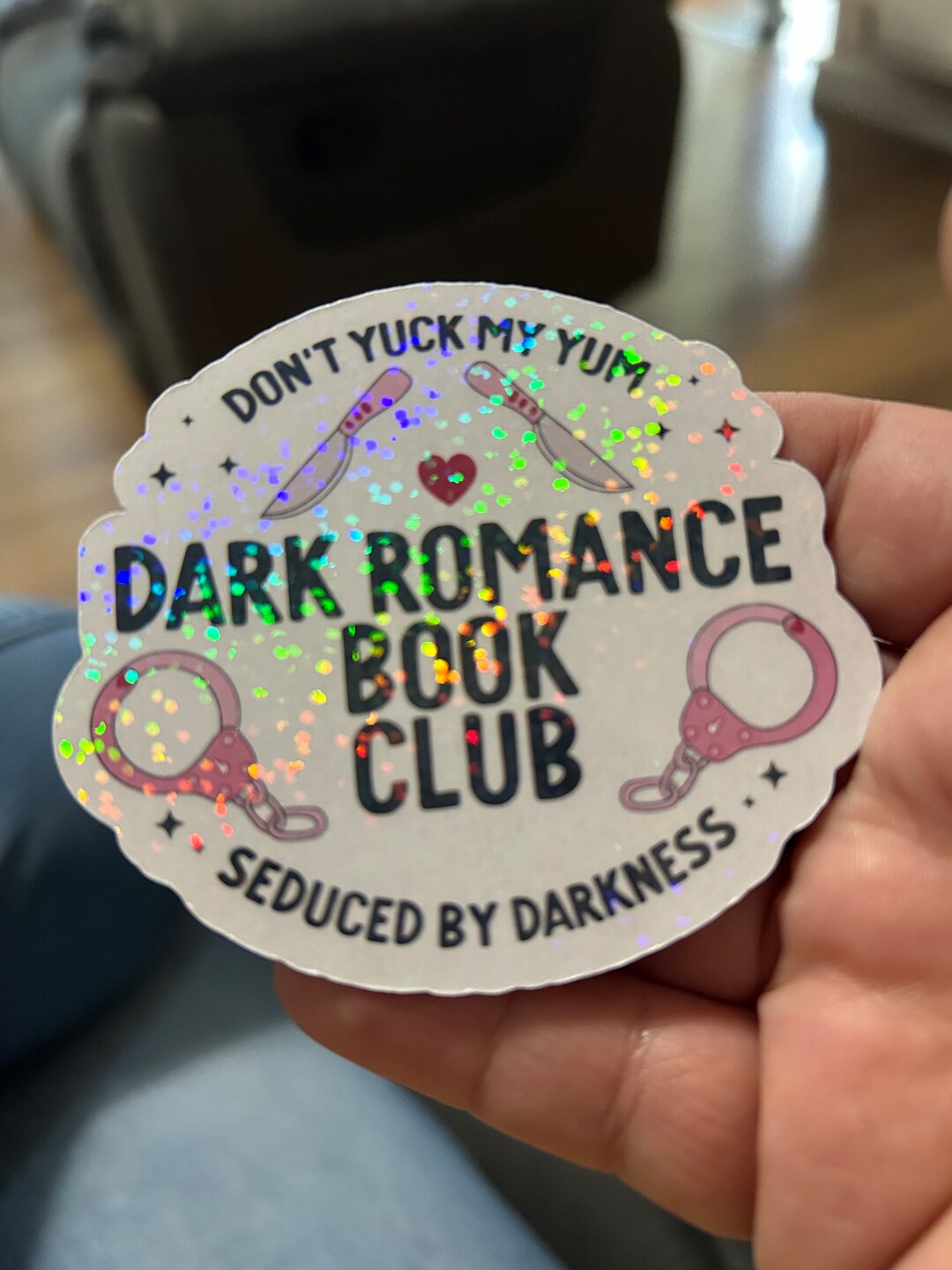 Don’t Yuck My Yum Dark Romance Book Club Sparkly Sticker Bookish Book ...