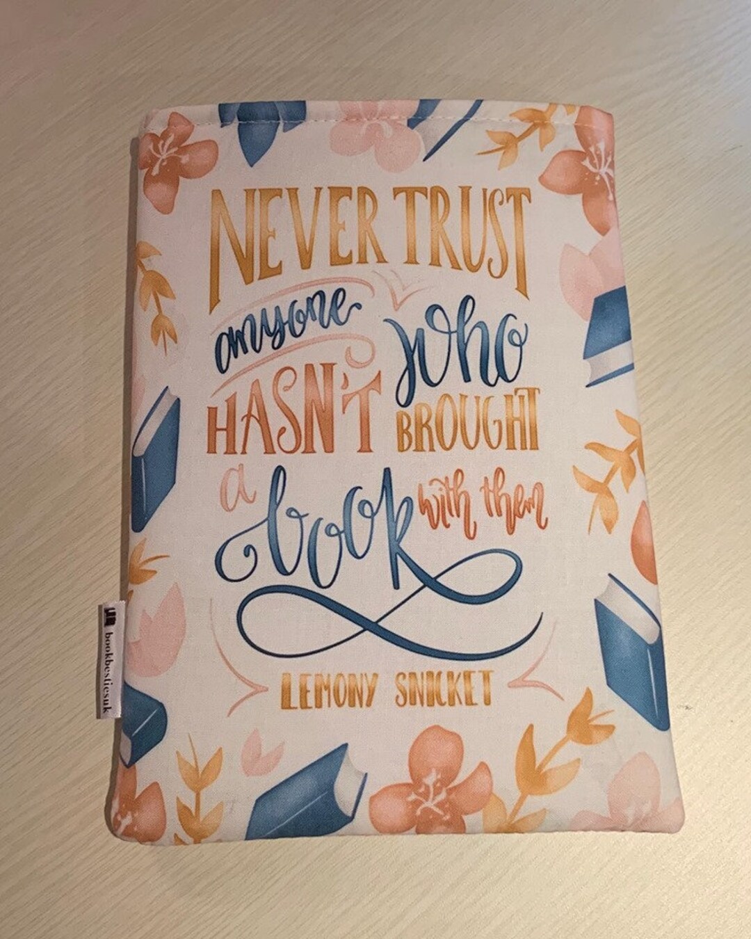Lemony Snicket Never Trust Booksleeve Book Cover Book Pouch Bookbestie ...