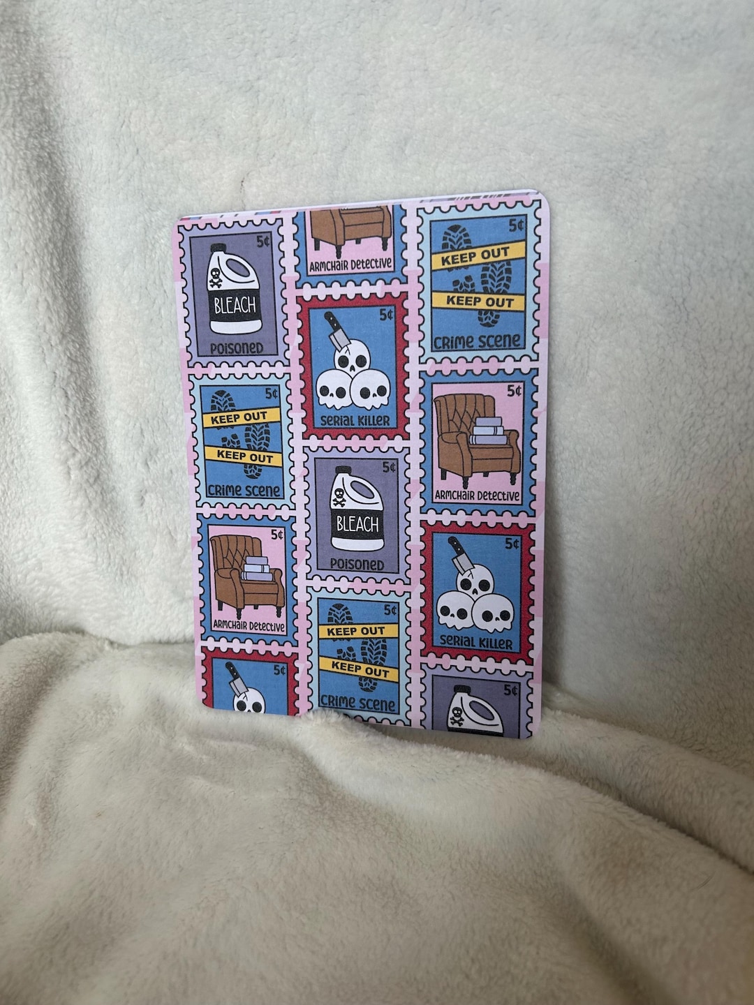 Murder Mystery Psychological Stamps Kindle E Reader Insert Card for ...