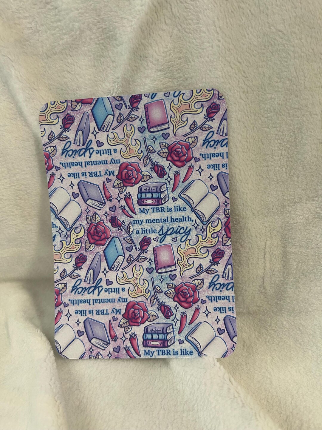 My Tbr is Like My Mental Health Kindle E Reader Insert Card for Clear Case, Kindle Accessory ...