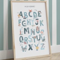 Ocean ABC 123 Poster Set: Sea Animal Nursery Decor (digital Download ...