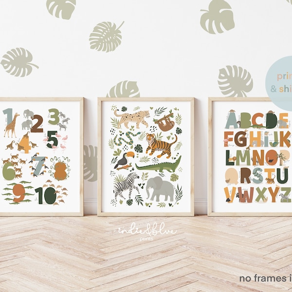Jungle Animal Prints - Etsy