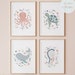 Sea Animals Alphabet Print, Under the Ocean Print, Sea Nursery, Ocean ...