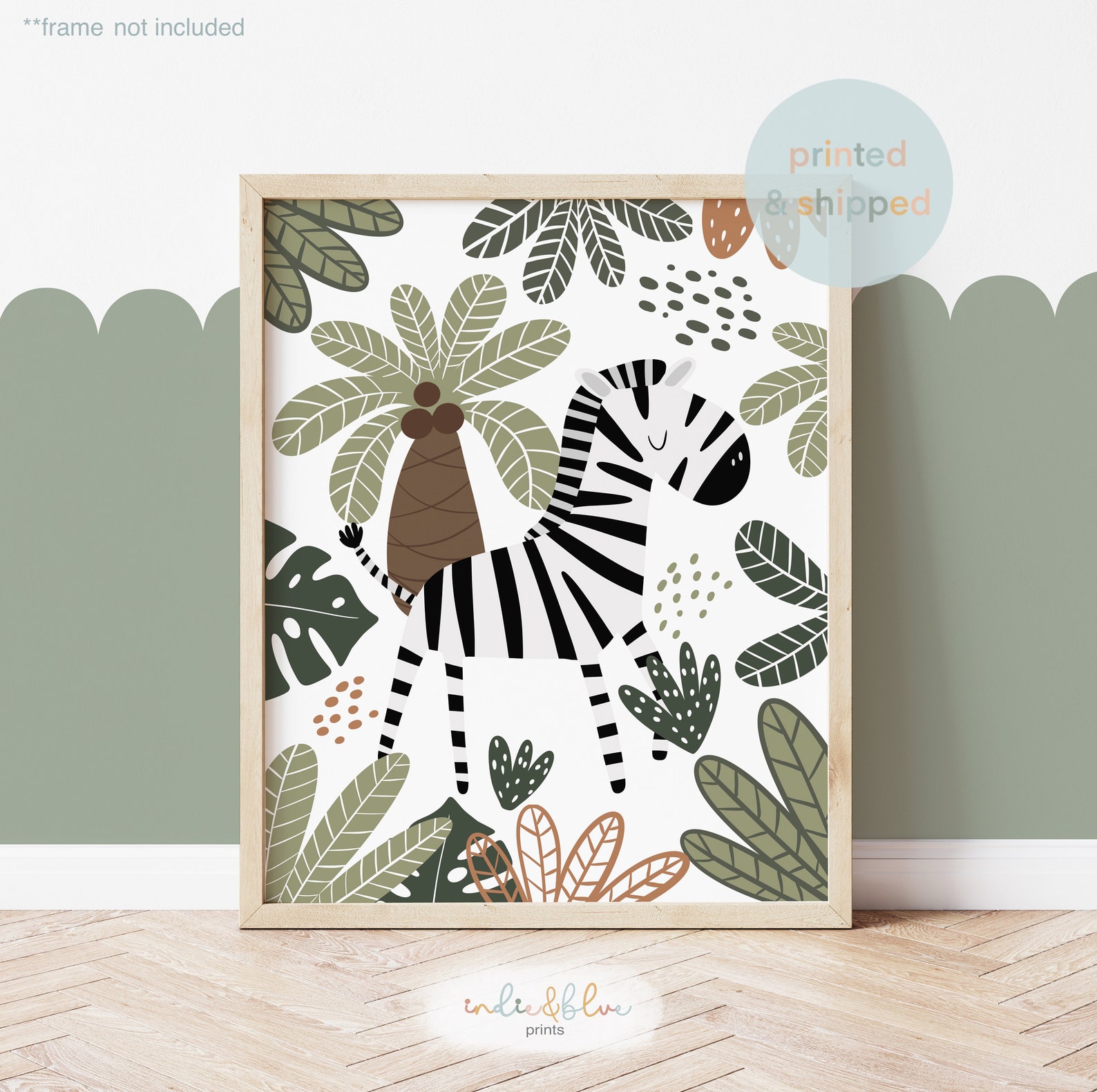 Zebra Print, Safari Animals Print, Jungle Animals Nursery Print, Scandi ...