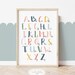 Set of 6 Educational Prints, Alphabet and Numbers Prints, Playroom ...