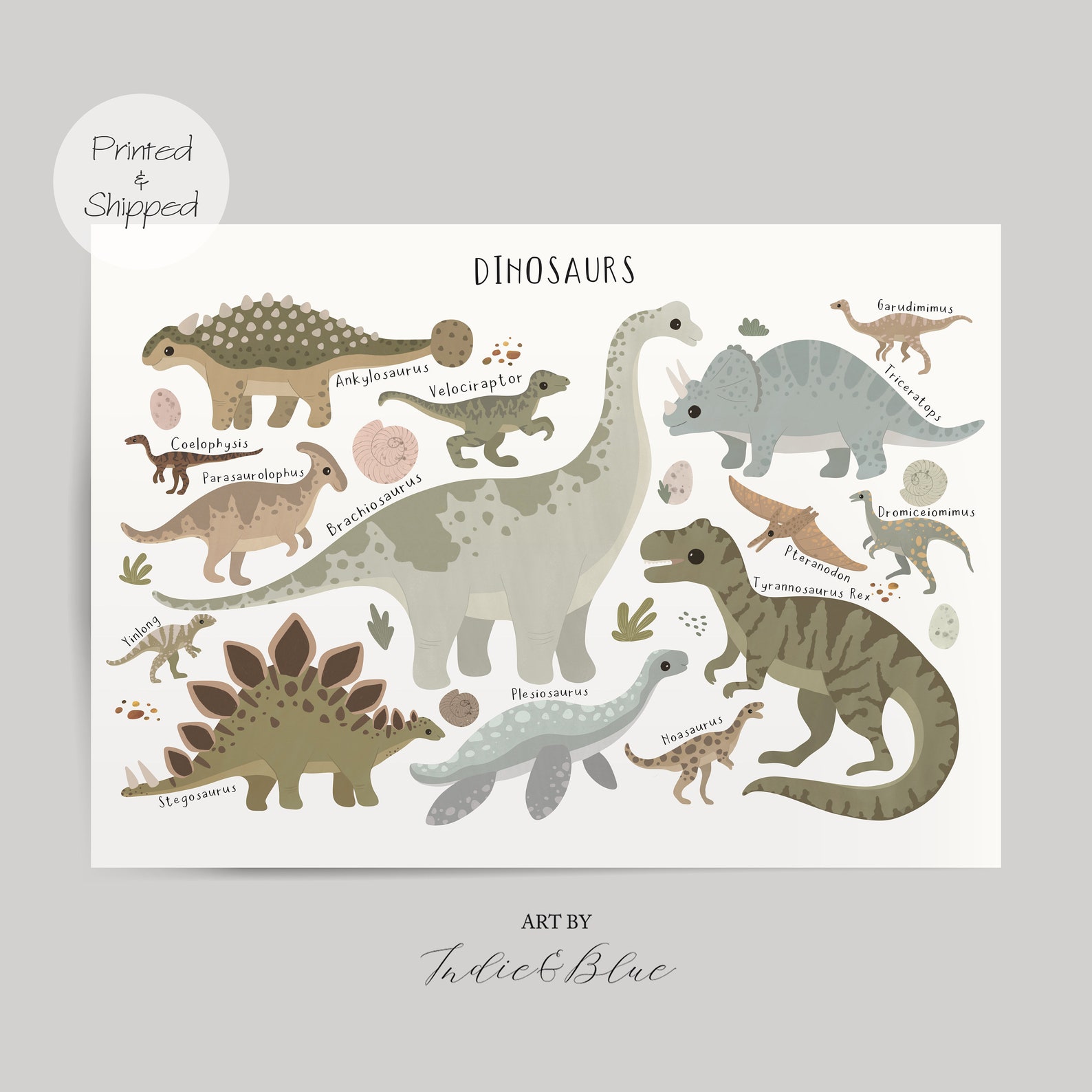 Dinosaur Print, Animal Print, Dinosaurs Poster, Boy Nursery Print ...