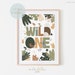 Wild One Print, Jungle Animals Print, Safari Nursery Decor, Scandi ...