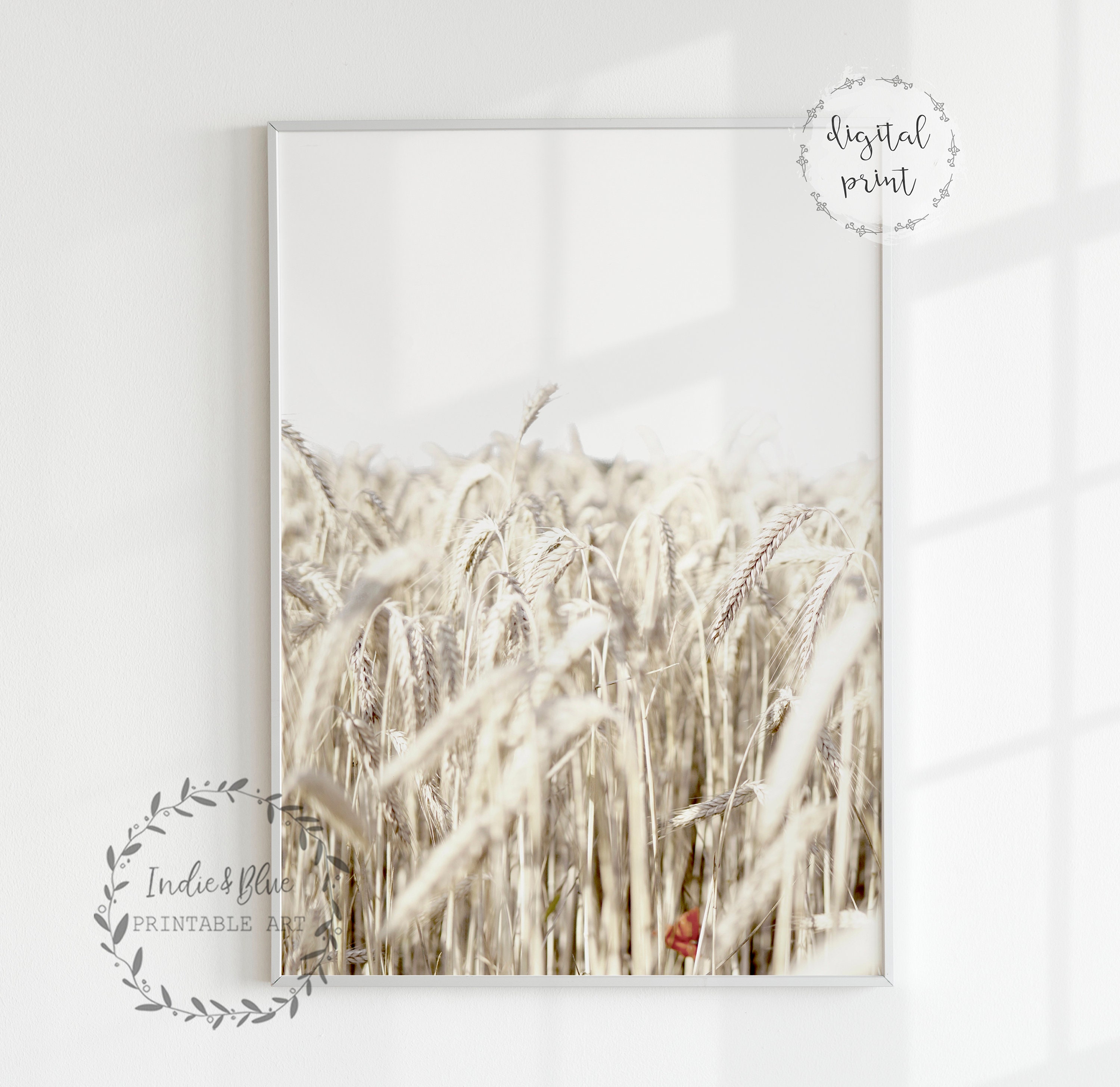 Grass Printable Art Wheat Print Boho Grass Print Bohemian - Etsy