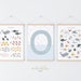 Sea Animals Alphabet Print, Set of 3 Sea Animals Print, Under the Ocean ...