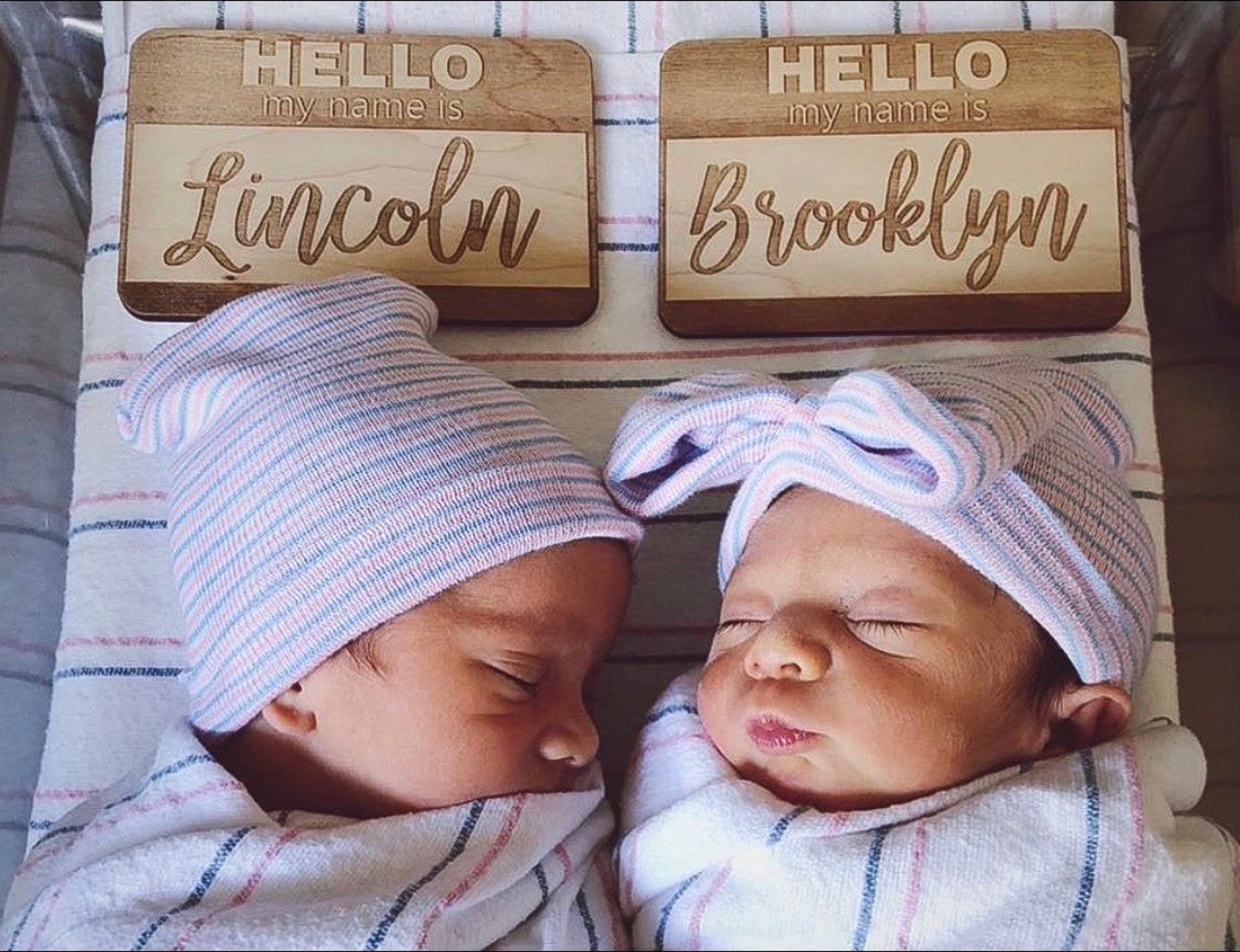 Birth Announcement Sign / Hello My Name is Wooden Sign /baby Name ...