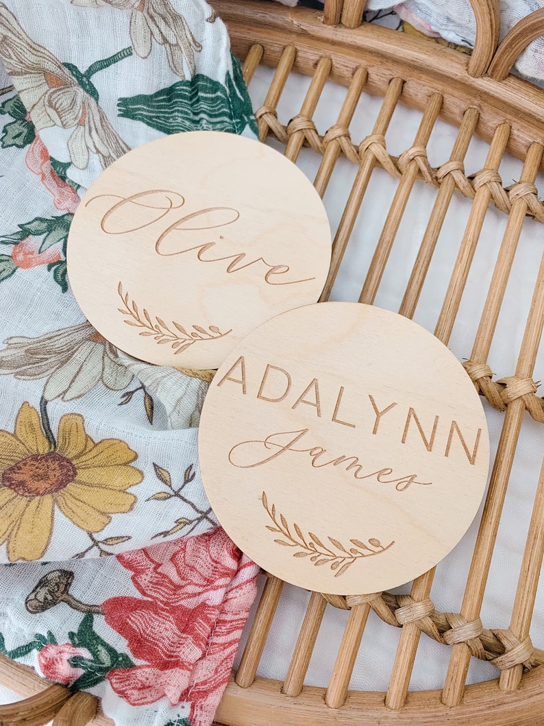 Birth Announcement Sign / Engraved Wooden Name Sign / Name - Etsy Canada
