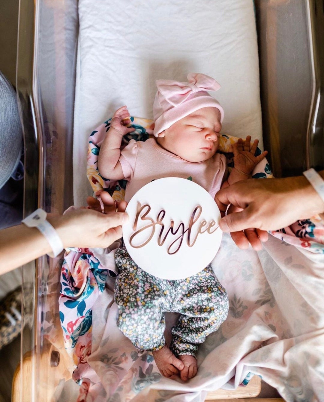 Birth Announcement Sign / Baby Name Sign / Name Announcement Plaque ...