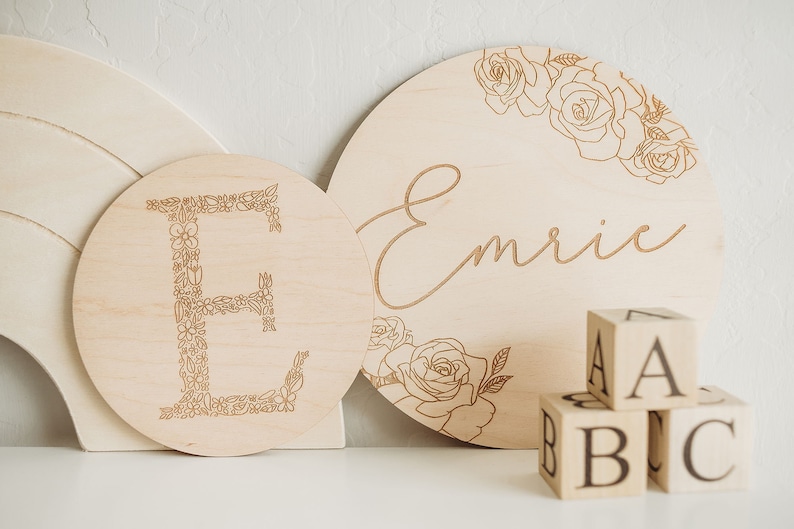 Engraved Baby Name Sign / Wooden Name Sign / Baby Name Plaque / Name ...