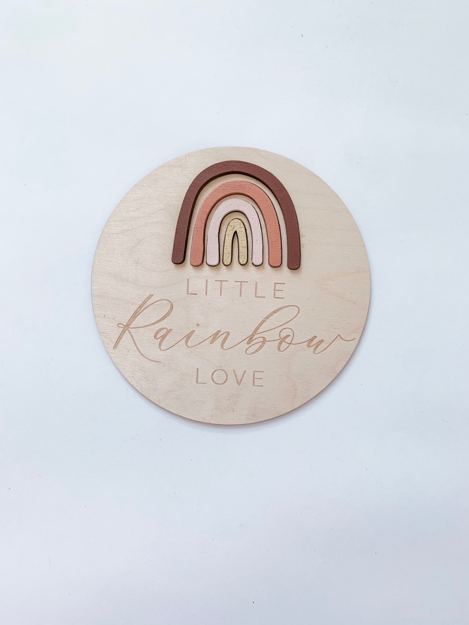 Rainbow Baby Sign / Wood Nursery Sign / Birth Announcement / - Etsy