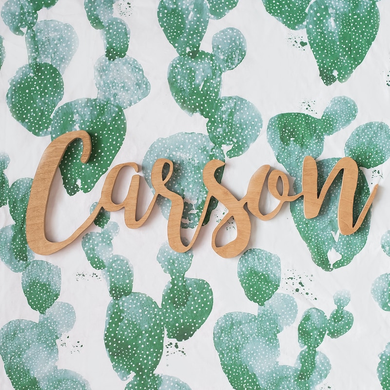 Wooden Name Signs - Etsy