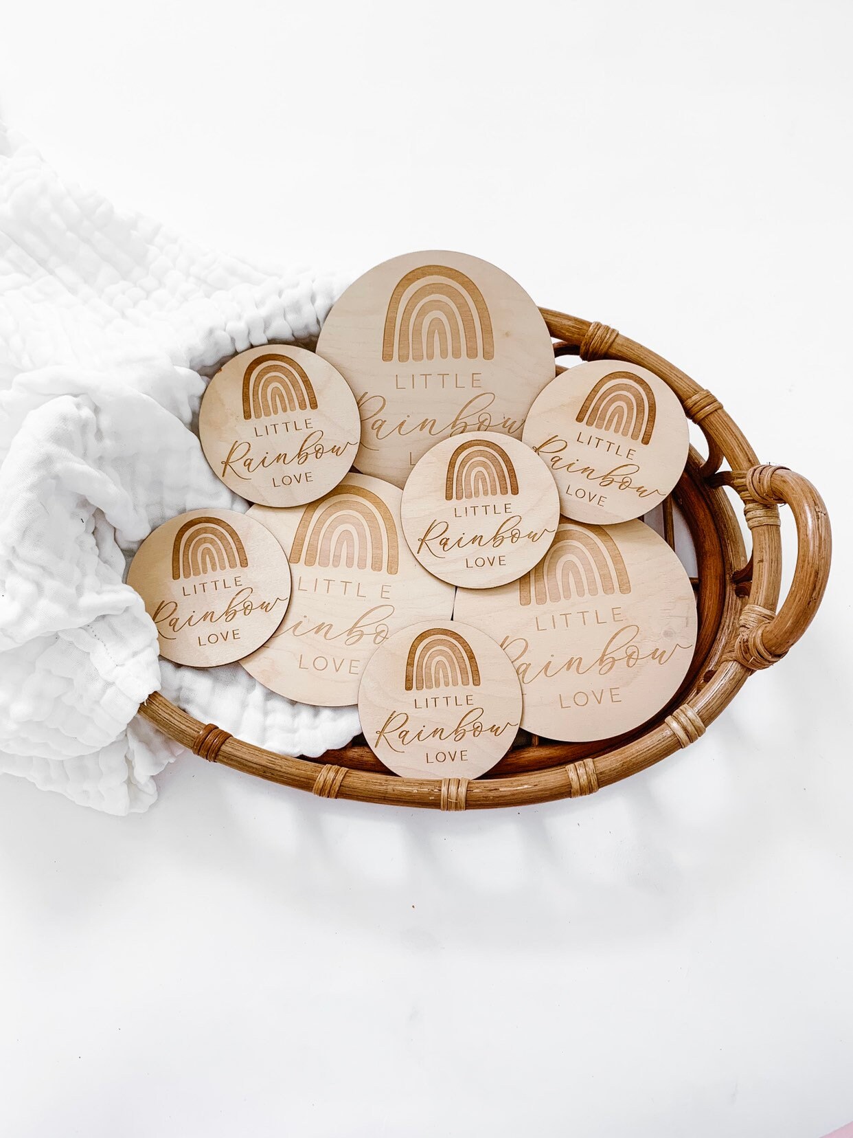 Rainbow Baby Sign / Wood Nursery Sign / Birth Announcement / - Etsy