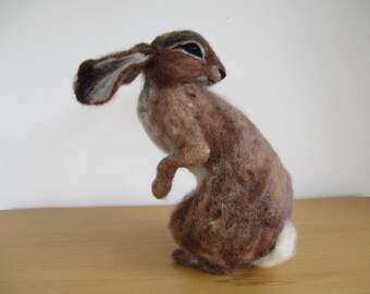 Felted Hare - Etsy