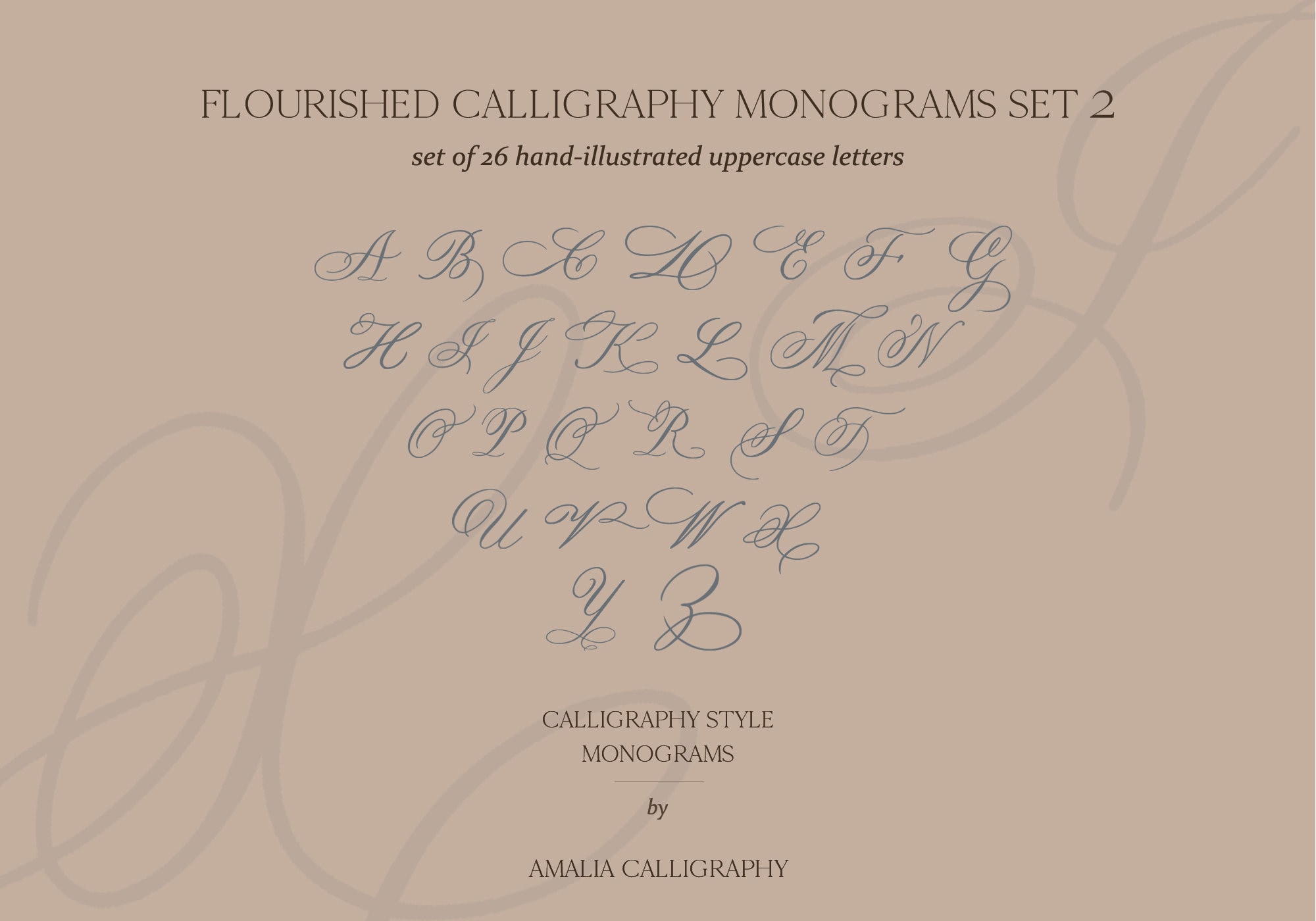 Monogram SVG/PNG, Split Engraved Monogram Alphabet, Digital Download ...