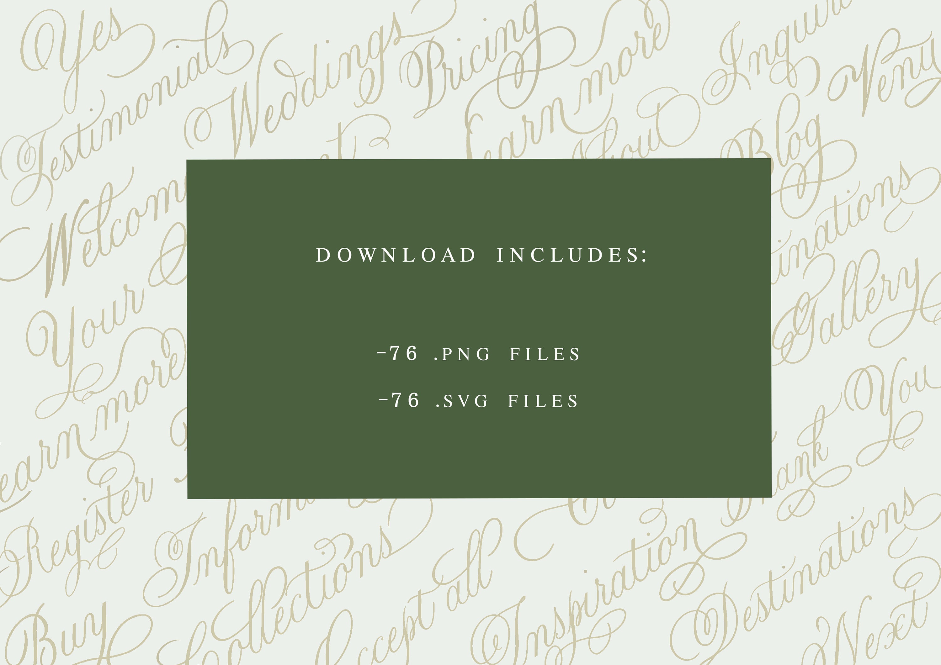 SVG Words for Websites, Marketing Materials and Social Media, Hand ...