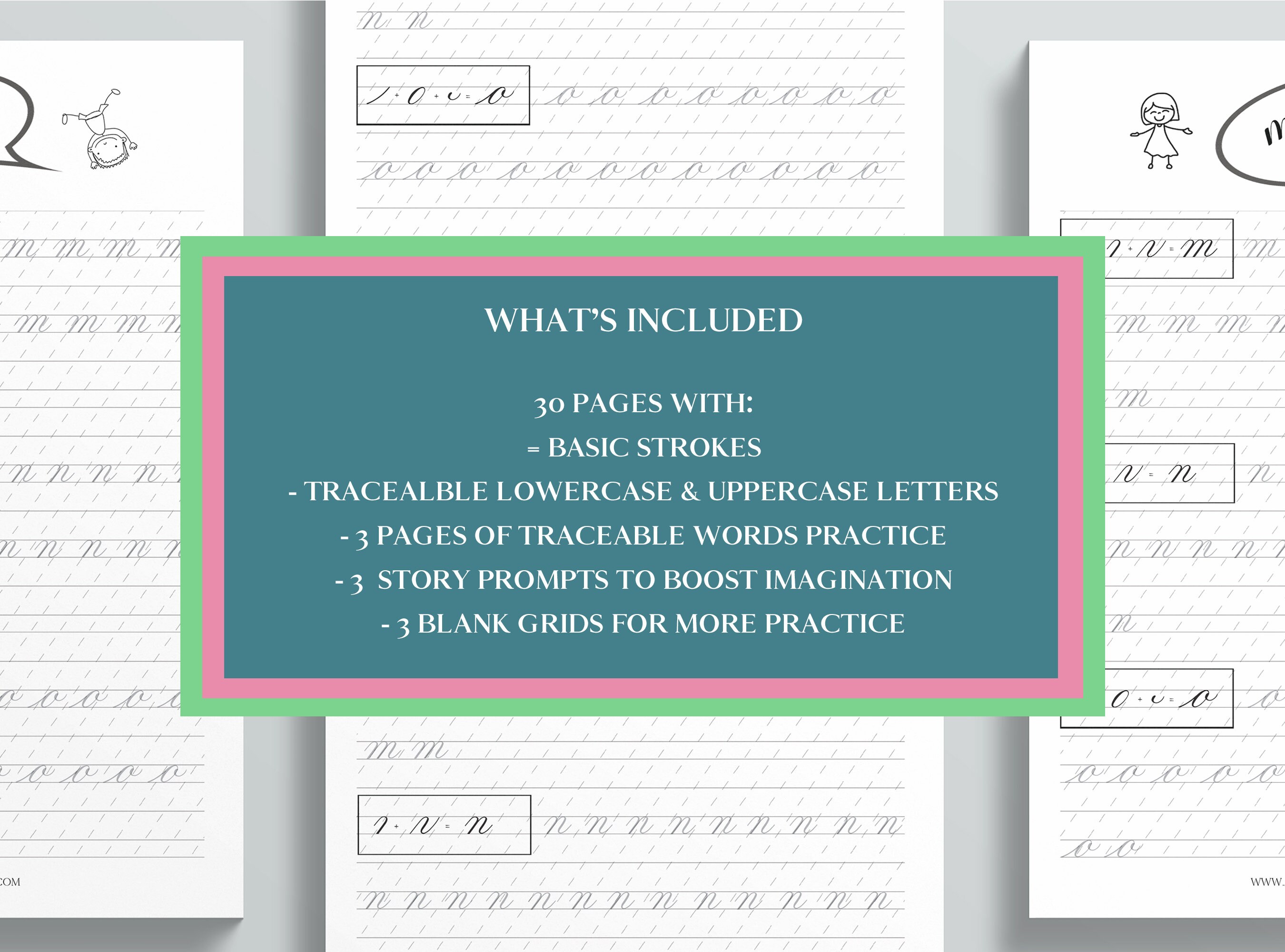 Printable Cursive Handwriting Practice Worksheets for Kids Printable ...