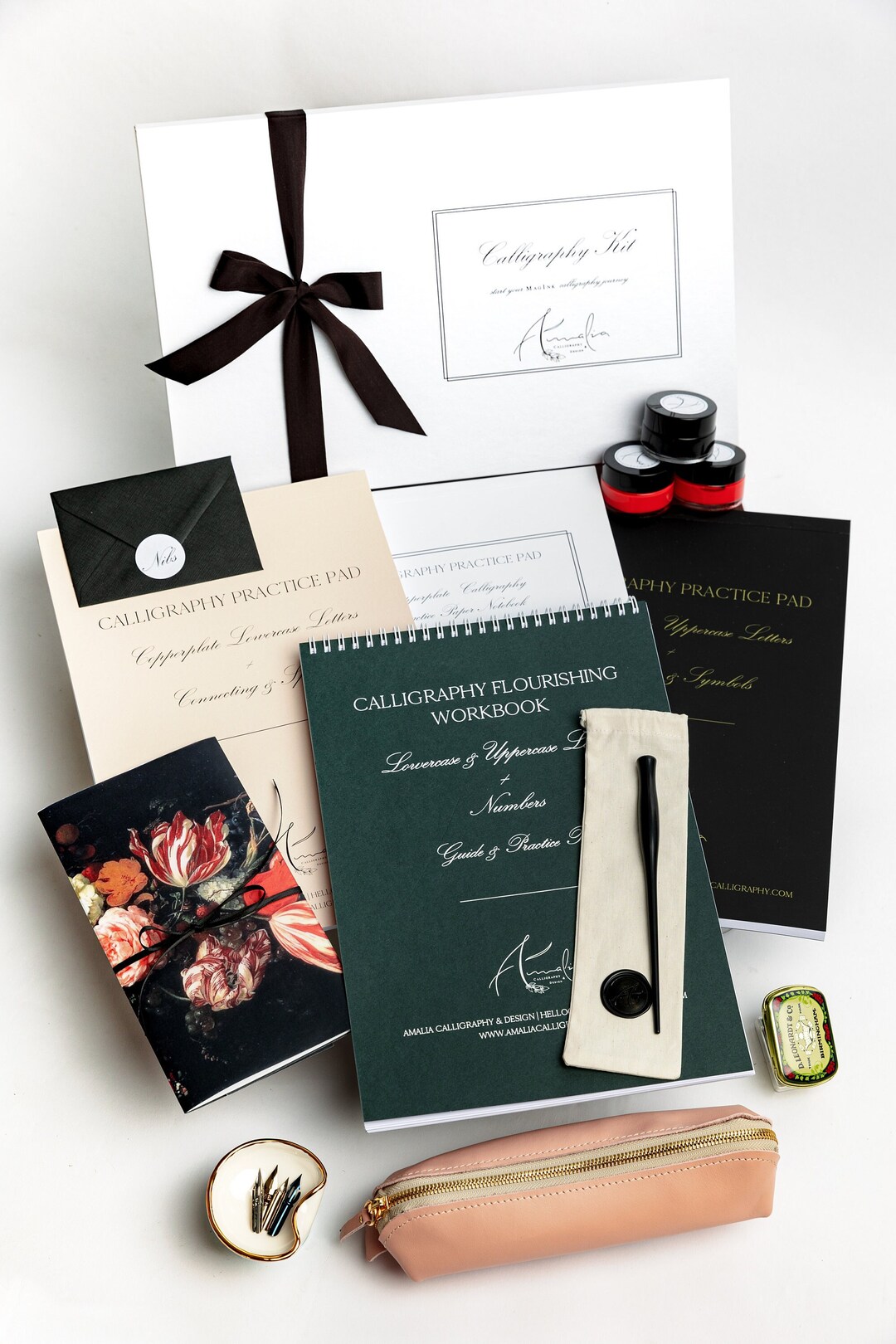 Deluxe Calligraphy Kit, Deluxe Calligraphy Set With Dip Pens, Nibs, Ink ...